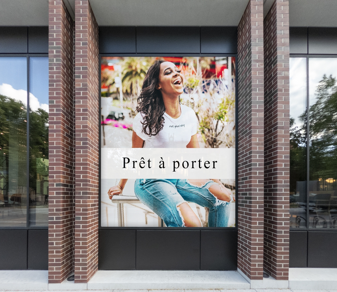 VINYLE MICRO-PERFORE SUR MESURE - 2B PUB