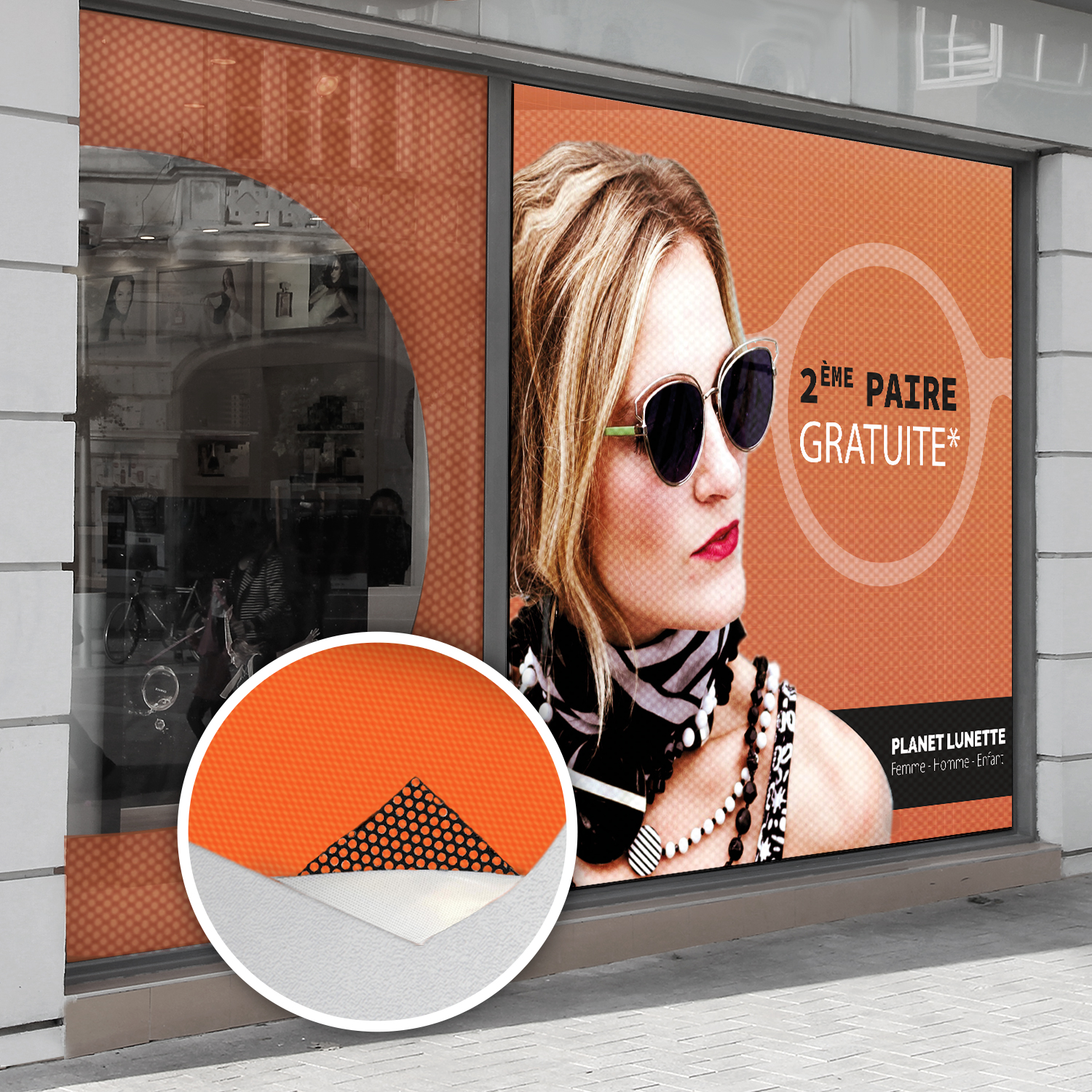 VINYLE MICRO-PERFORE SUR MESURE - 2B PUB